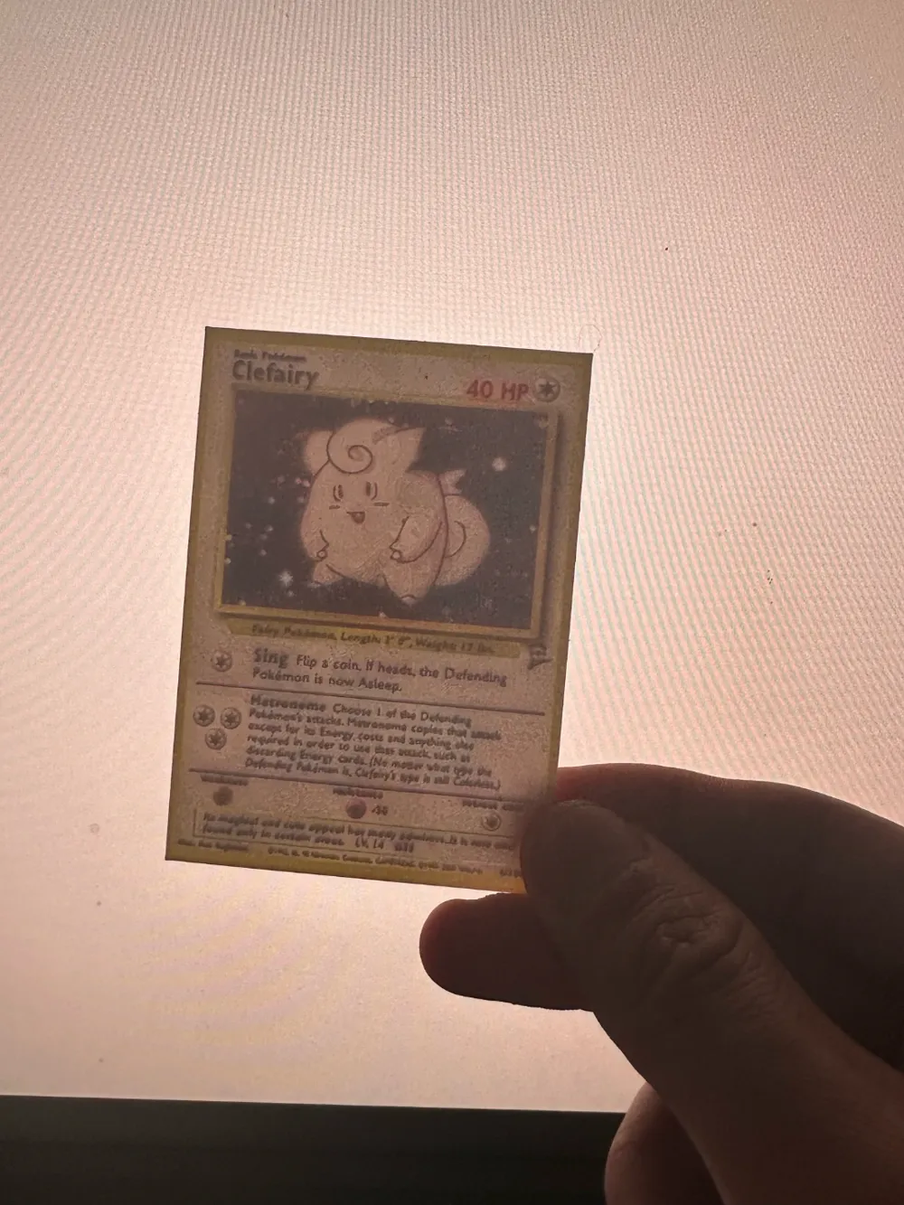 Clefairy Pokemon Card Lithophane by thatguy08 - MakerWorld