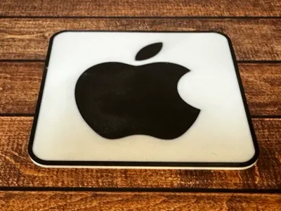 Square Apple Logo Drinks Coaster by coasters&bits - MakerWorld