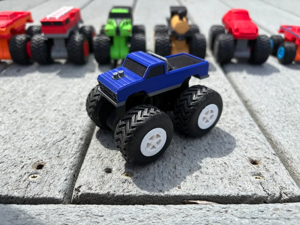 Monster Truck Toy - BIGFOOT Style - Free 3D Print Model - MakerWorld