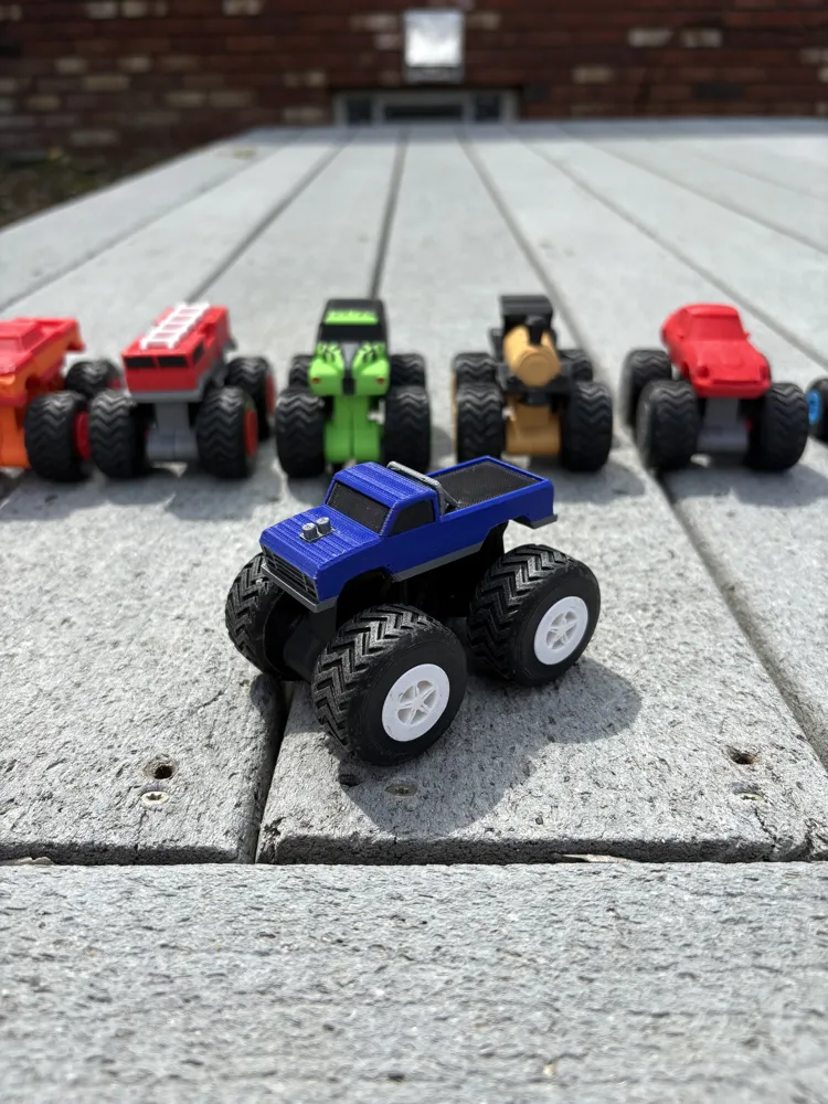 Monster Truck Toy - BIGFOOT Style - Free 3D Print Model - MakerWorld