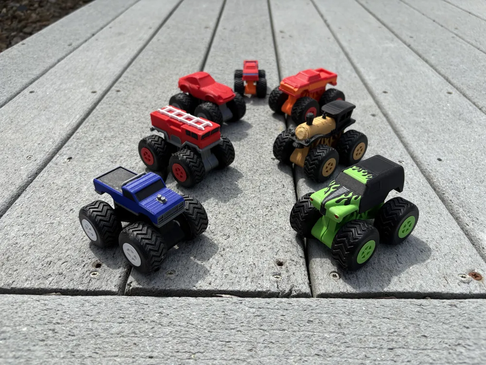 Monster Truck Toy - BIGFOOT Style - Free 3D Print Model - MakerWorld