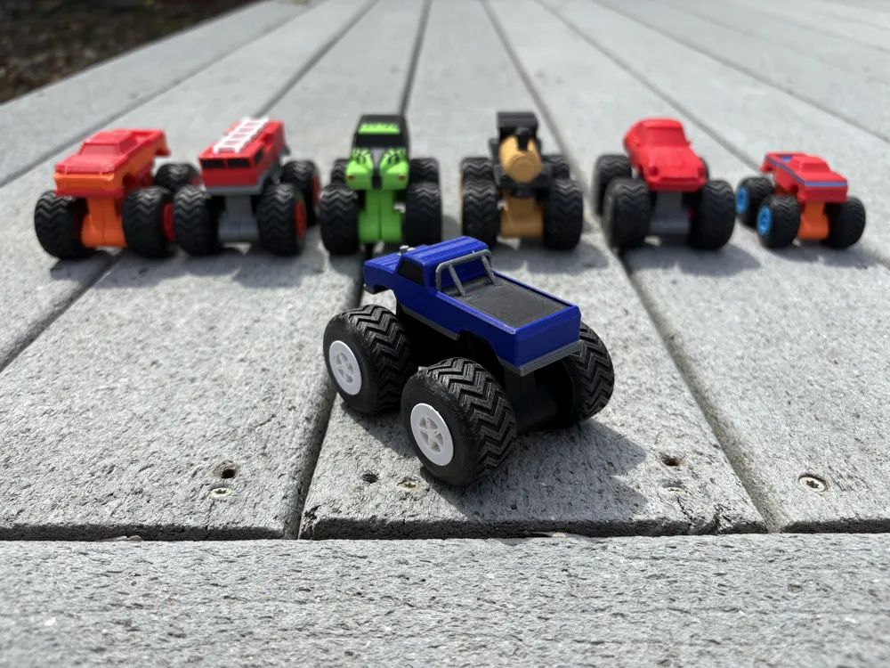 Monster Truck Toy - BIGFOOT Style - Free 3D Print Model - MakerWorld