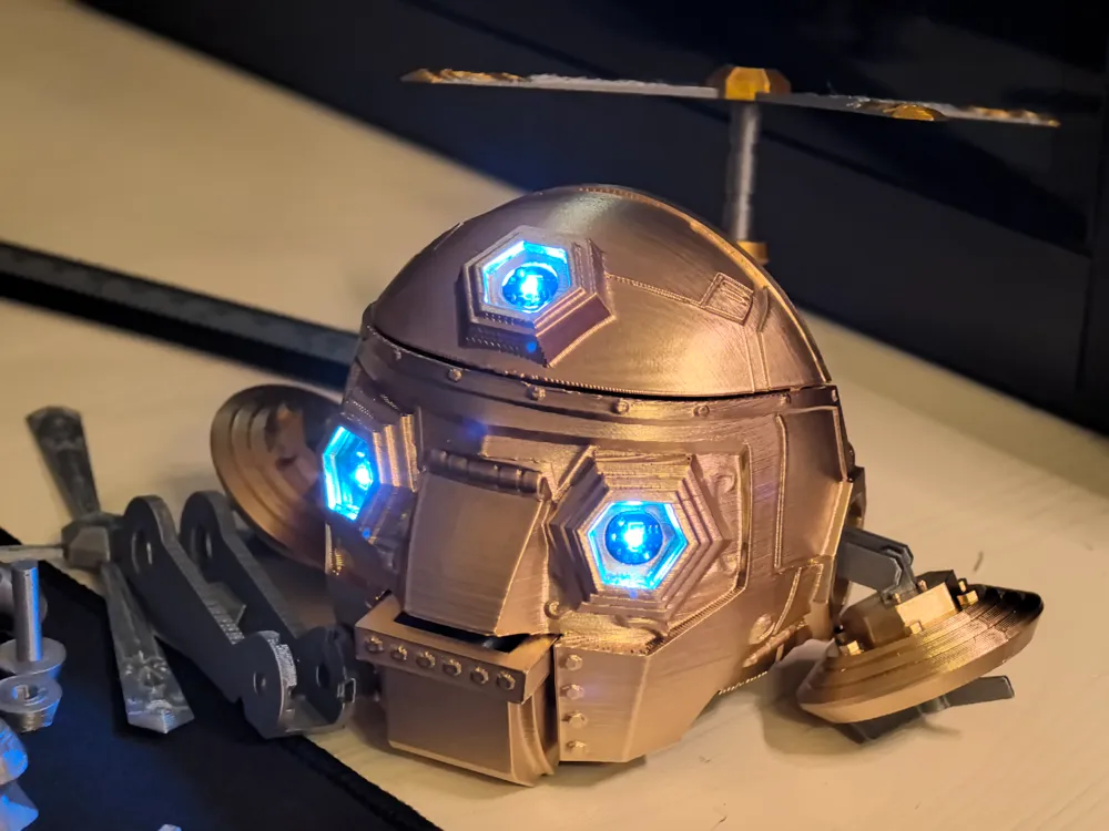 Mimiron's Head, Mecha Helicopter - WOW by sarwtin MakerWorld: Download ...