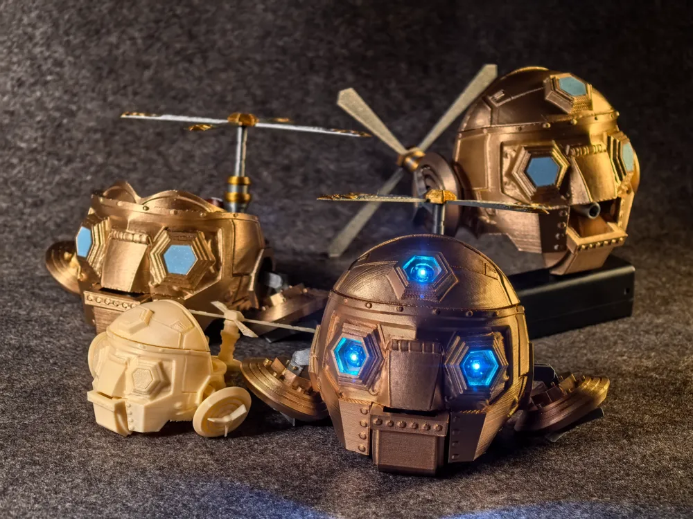 Mimiron's Head, Mecha Helicopter - WOW by sarwtin MakerWorld: Download ...