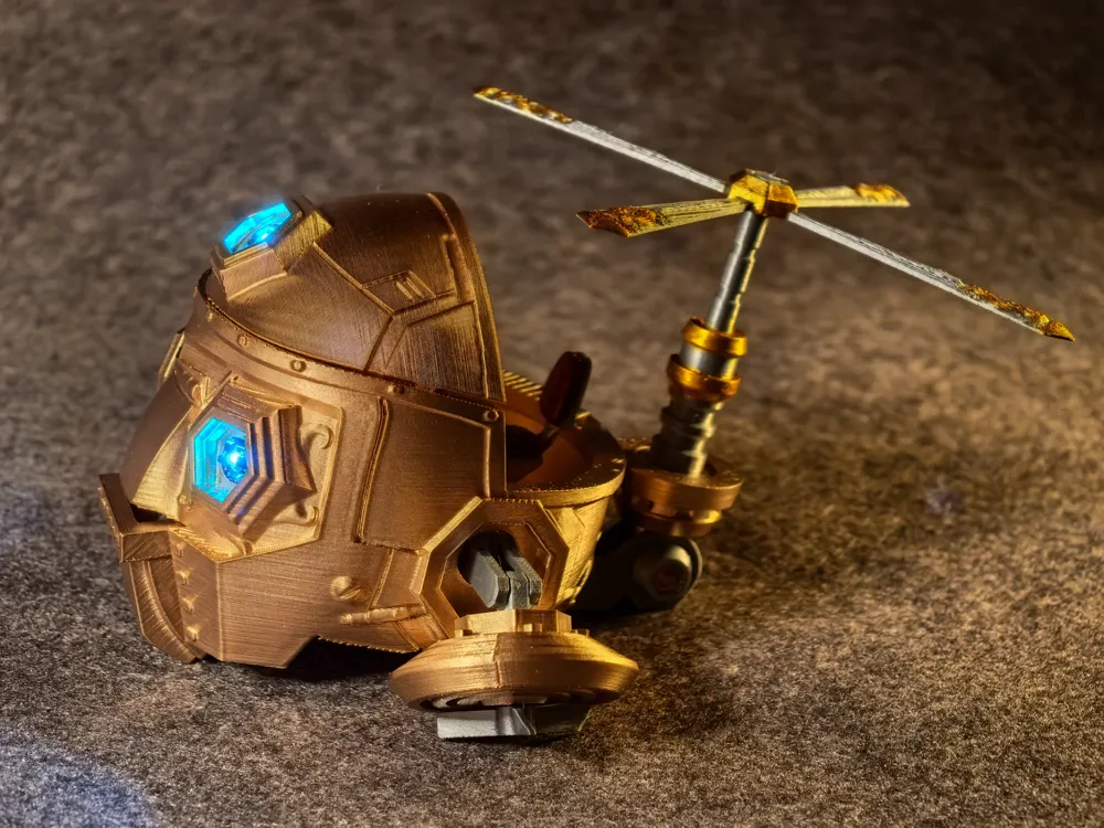Mimiron's Head, Mecha Helicopter - WOW by sarwtin MakerWorld: Download ...