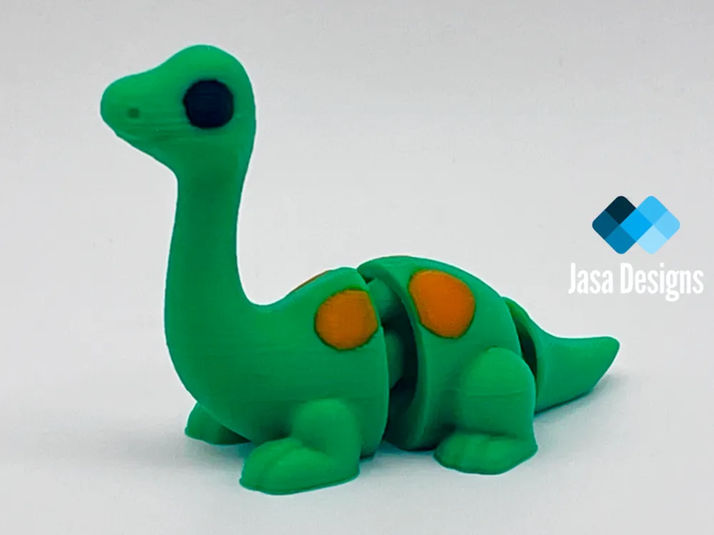 Articulated Baby Brachiosaurus - Free 3D Print Model - MakerWorld