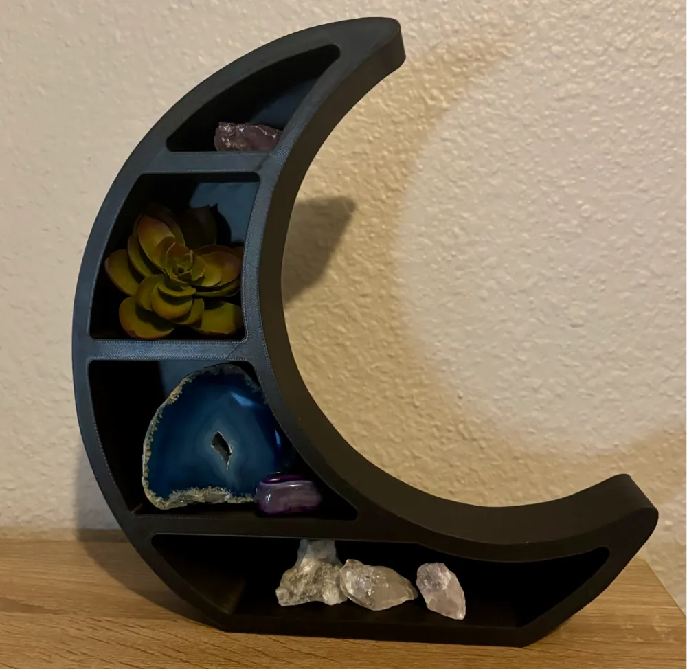 Crescent Moon Desk Shelf by Xgtechs - MakerWorld