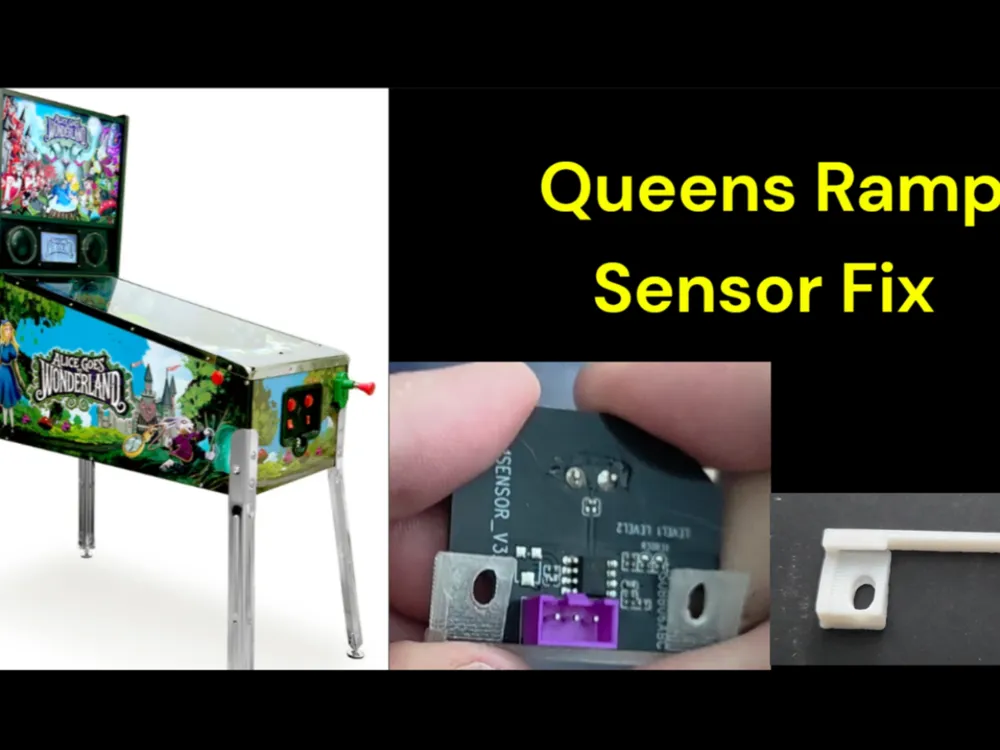 Alice Goes to Wonderland Pinball sensor ramp fix - Free 3D Print Model ...