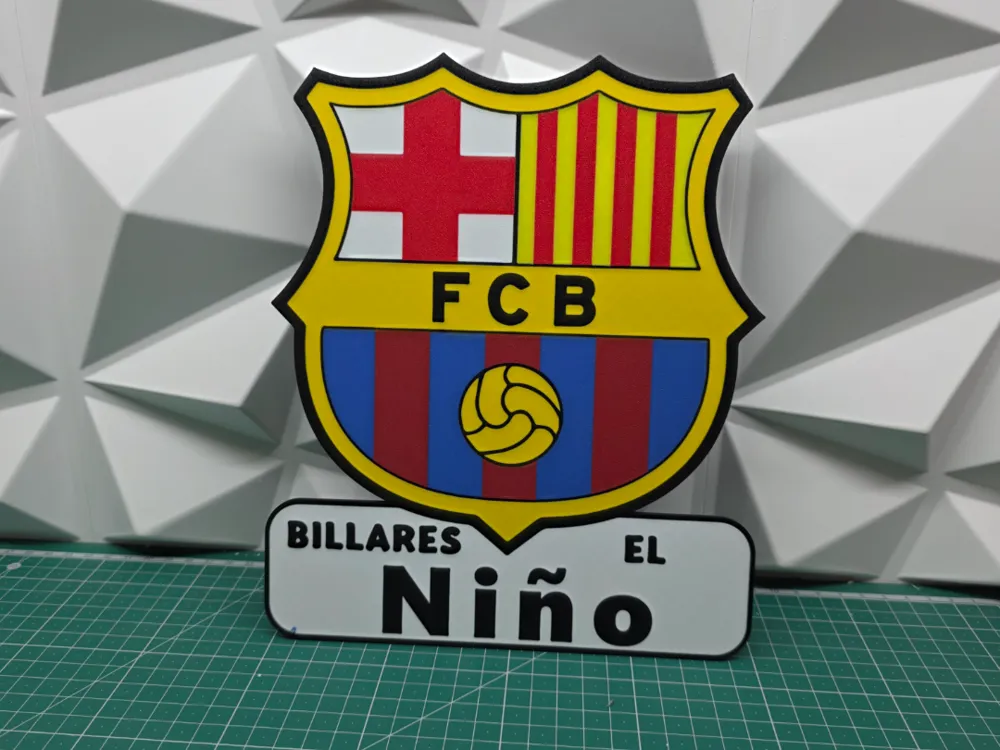 FC Barcelona Crest Custom by artesania3d MakerWorld: Download Free 3D ...
