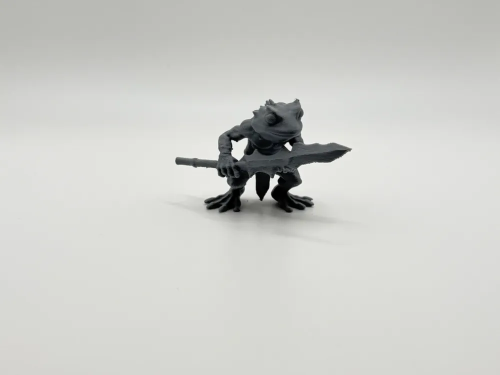 DnD Miniature Frog Warrior II by wif1973 - MakerWorld