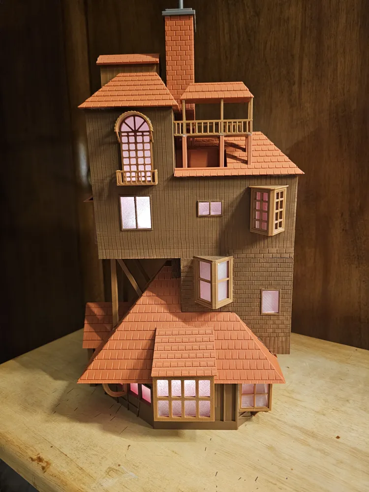 Harry Potter - Build the Burrow (Weasley House) - Free 3D Print Model ...