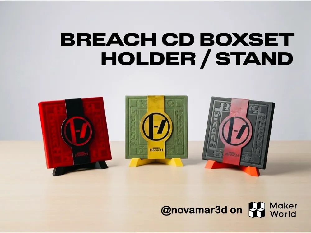 twenty one pilots STAND Breach CD Boxset Holder - Free 3D Print Model ...