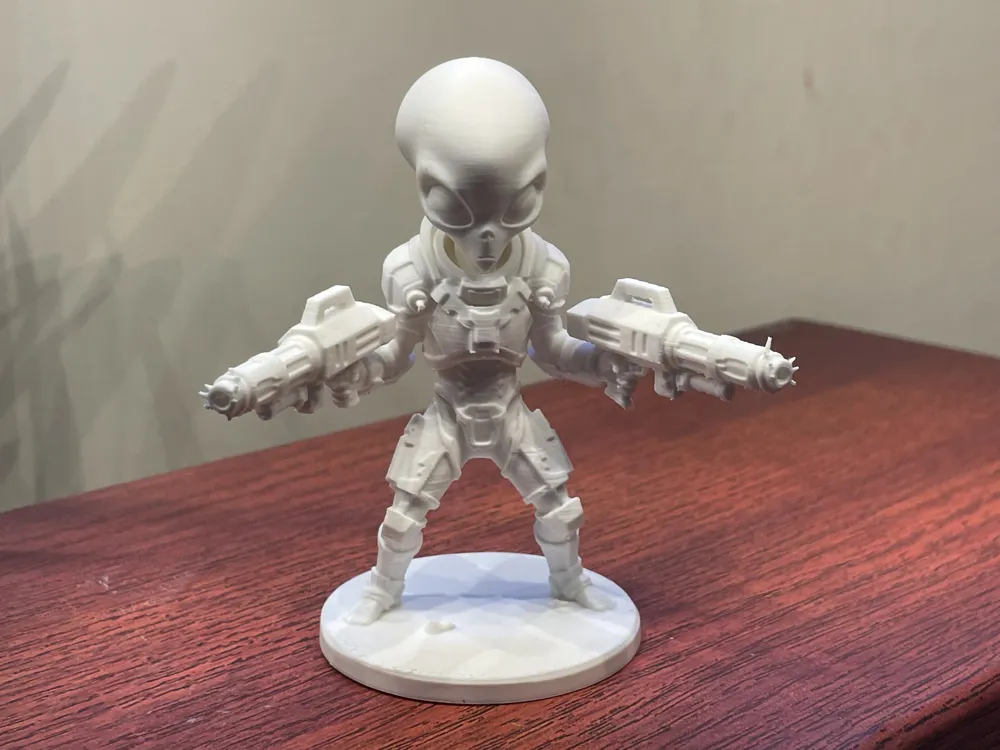 Space Alien Soldier - Rift Trooper - Free 3D Print Model - MakerWorld