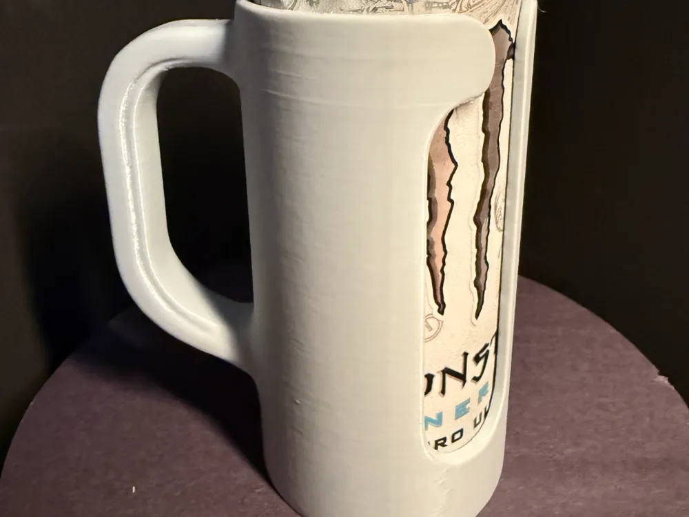 Tall 16oz Can Holder, Rockstar, Monster, Beer, etc - Free 3D Print ...