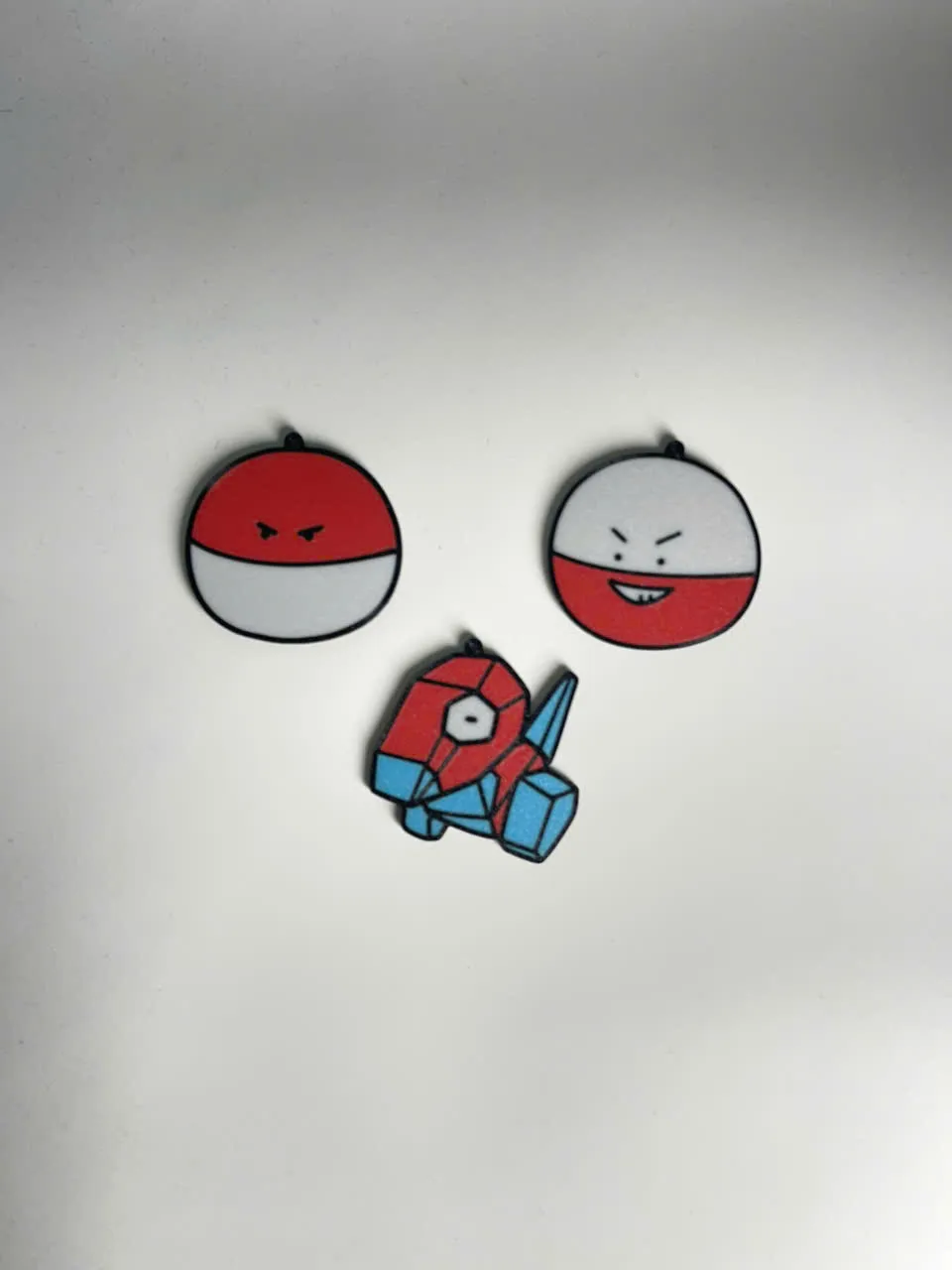 Porygon, Voltorb, Electrode Pokemon Keychain Pack by Foo Box MakerWorld ...