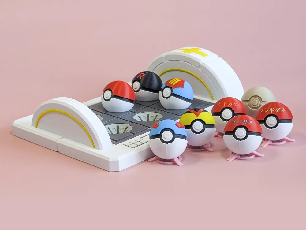 50% Scale Pokemon Healing Machine - Free 3D Print Model - MakerWorld