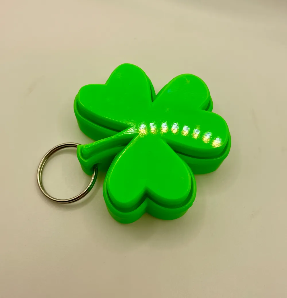 Shamrock Keychain - Single Clicker Fidget Toy by The_Creative_3D ...