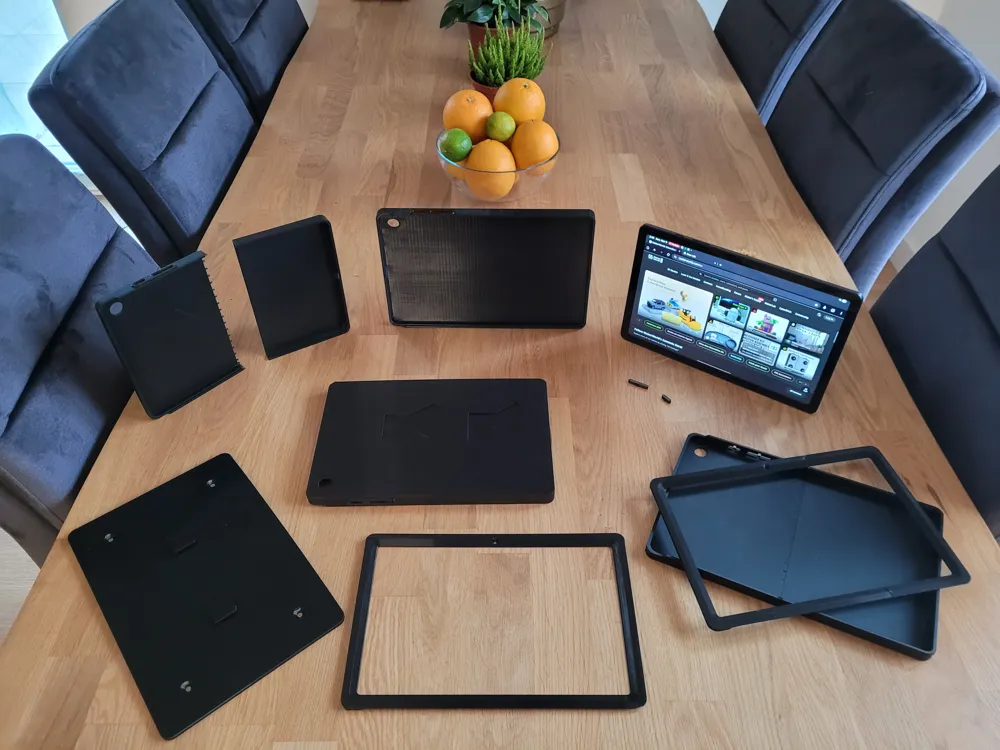 Capa de tablet Samsung A9+ com suporte de parede - Modelo gratuito para ...