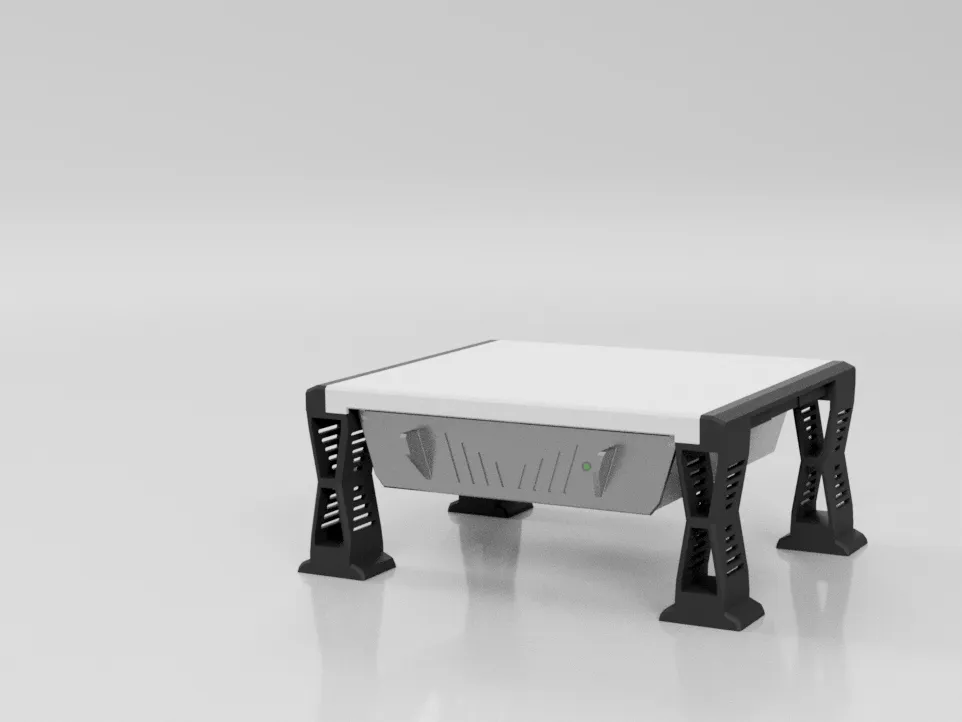 Multi-Monitor Lifter (+drawer + Rotating plate) by SimonMakerForge ...