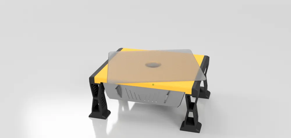 Multi-Monitor Lifter (+drawer + Rotating plate) - Free 3D Print Model ...