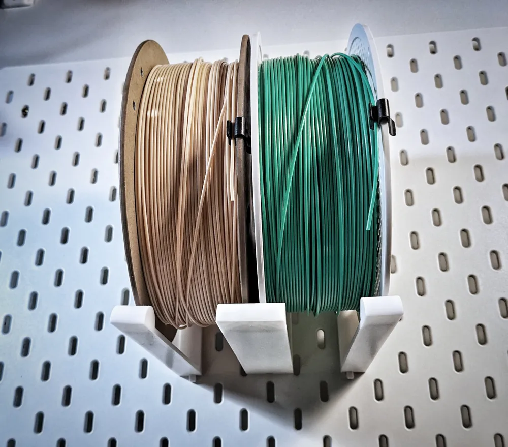 Modular Filament Spool Holder for Ikea Skadis - Free 3D Print Model ...