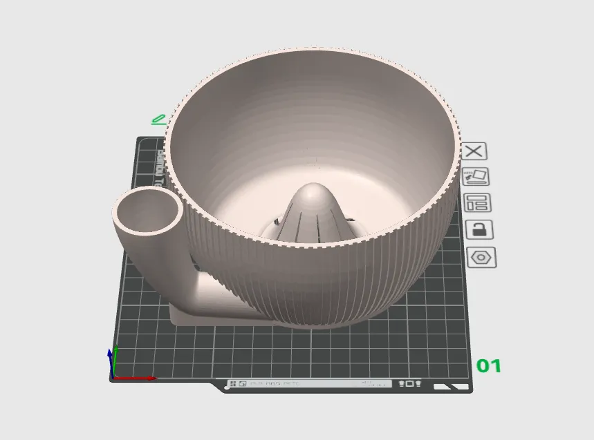 Berry-Fruit-Vortex Fruit and Berry Washing Bowl 150mm by Dominik MakerWorld: Download Free 3D Models