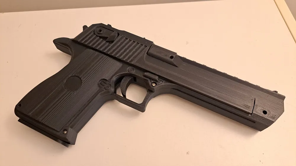 Desert Eagle Pistol (Rubber Band Gun) - Free 3D Print Model - MakerWorld
