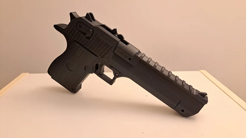 Desert Eagle Pistol (Rubber Band Gun) - Free 3D Print Model - MakerWorld