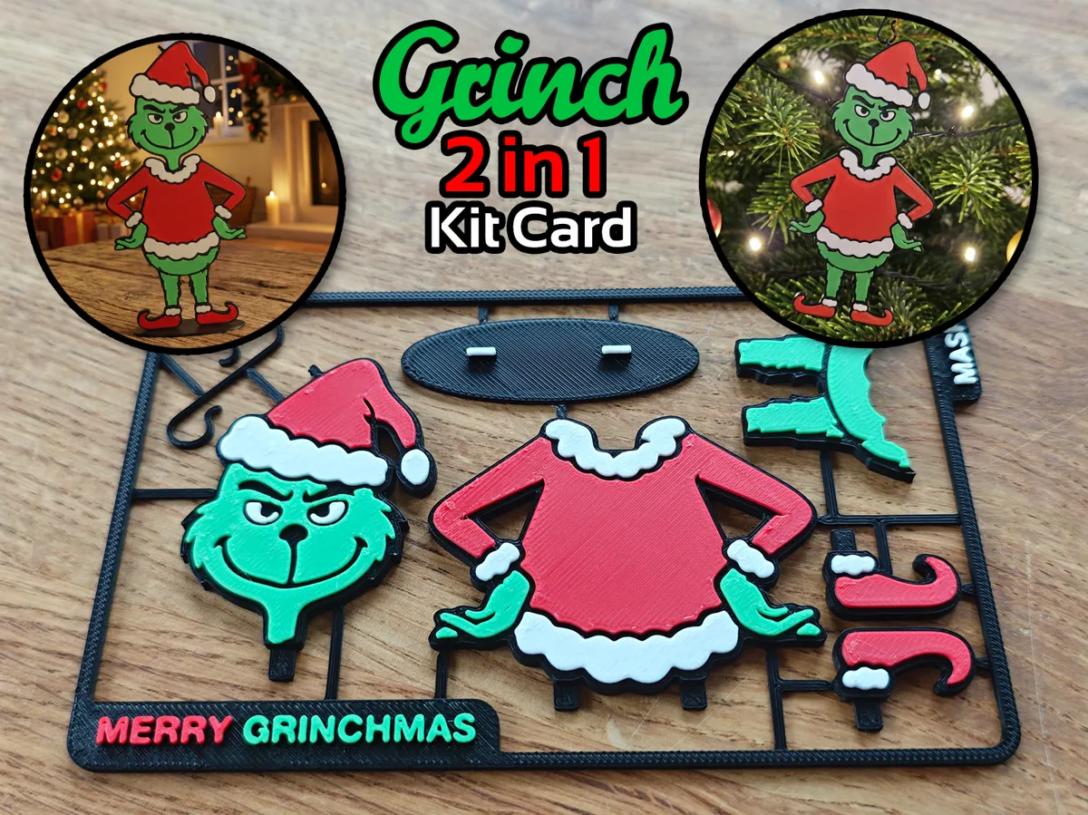 Merry Grinchmas – 2-in-1 Kit Card | The Grinch - Free 3D Print Model ...