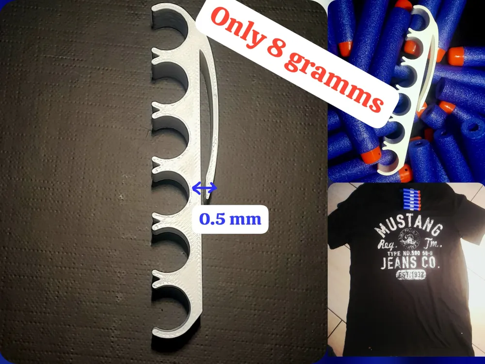 Nerf-Dart Holder for Clothing and Belt - Free 3D Print Model - MakerWorld