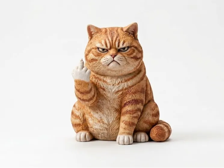 Angry cat - Free 3D Print Model - MakerWorld