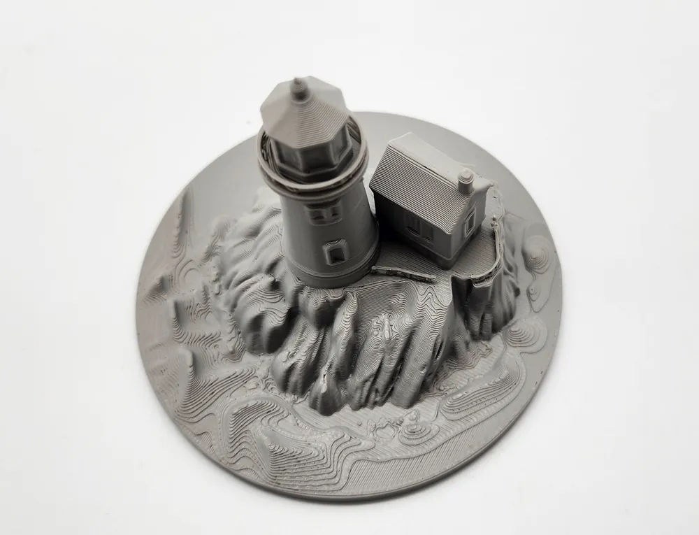 Lighthouse on the Rocks Miniature by Triple G Workshop - MakerWorld