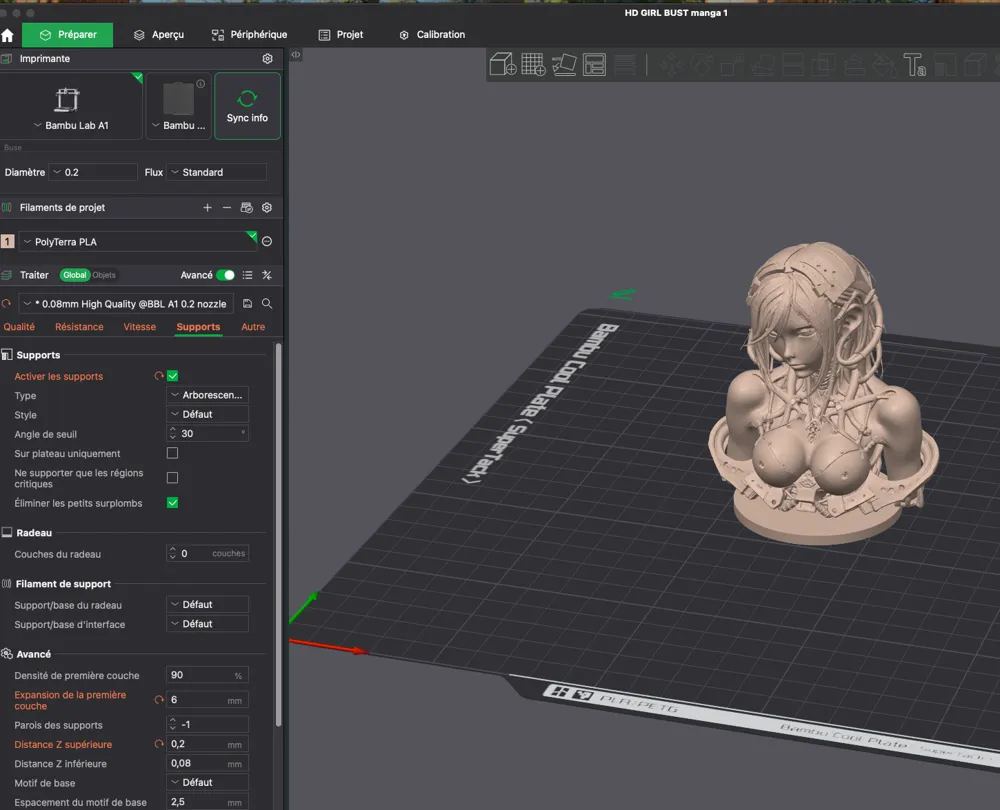GIRL MANGA 1 - Free 3D Print Model - MakerWorld