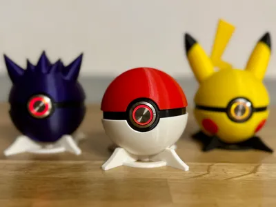 Pokeball LED Button by Torikami MakerWorld: Download Free 3D Models