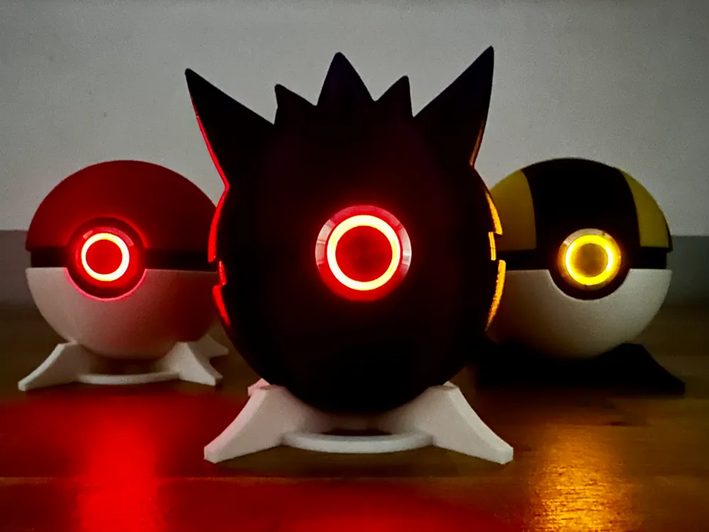 Pokeball LED Button by Torikami MakerWorld: Download Free 3D Models