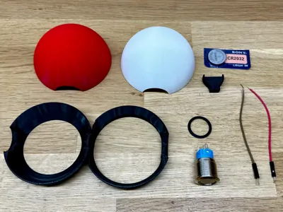 Pokeball LED Button by Torikami MakerWorld: Download Free 3D Models