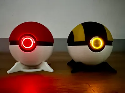 Pokeball LED Button by Torikami MakerWorld: Download Free 3D Models