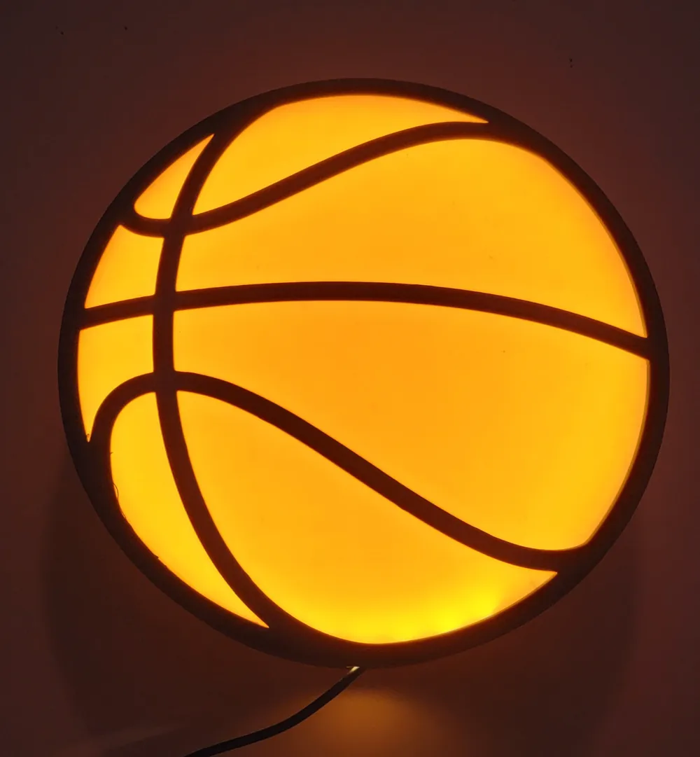 Basketball LED Lightbox by Ronzoguy - MakerWorld