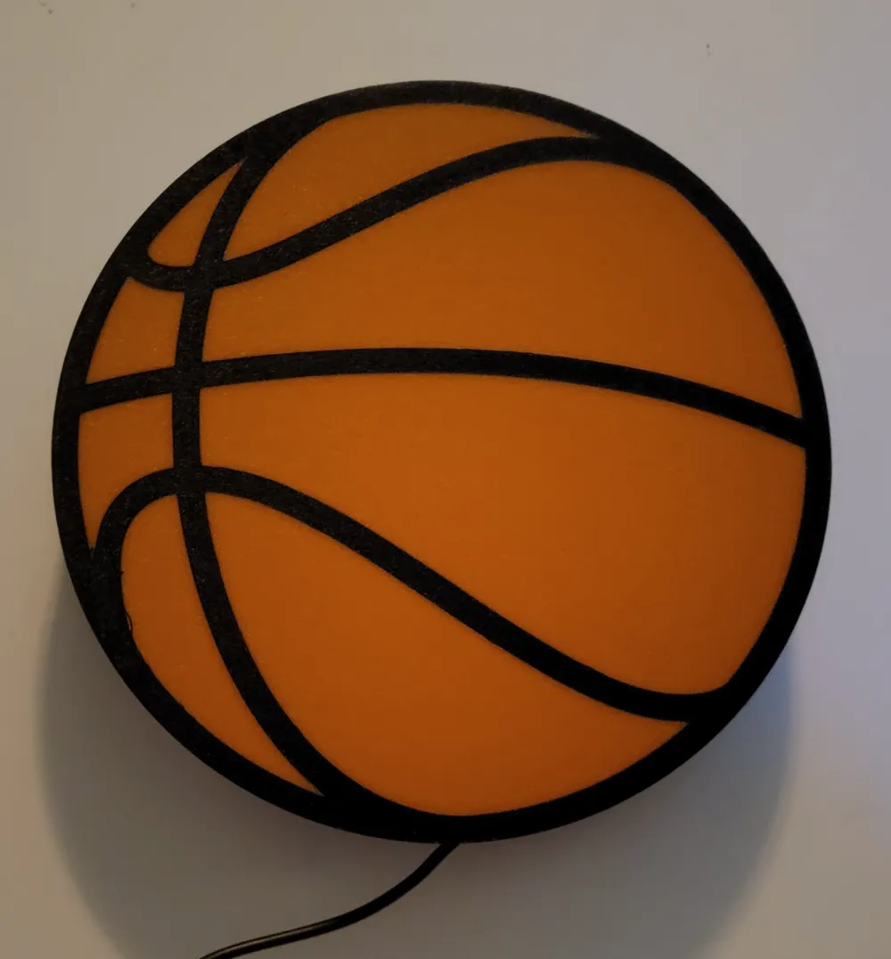 Basketball LED Lightbox by Ronzoguy - MakerWorld