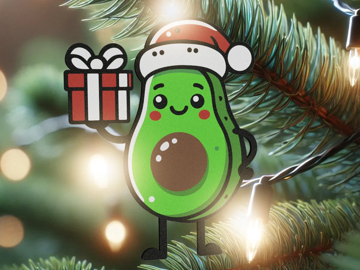 Avocado Christmas Tree Ornament by MASK3D MakerWorld: Download Free 3D ...