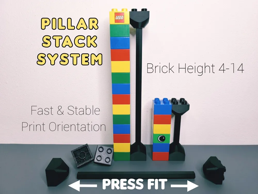 Pillar Stack System - Duplo Bricks Compatible by BamBam Design ...