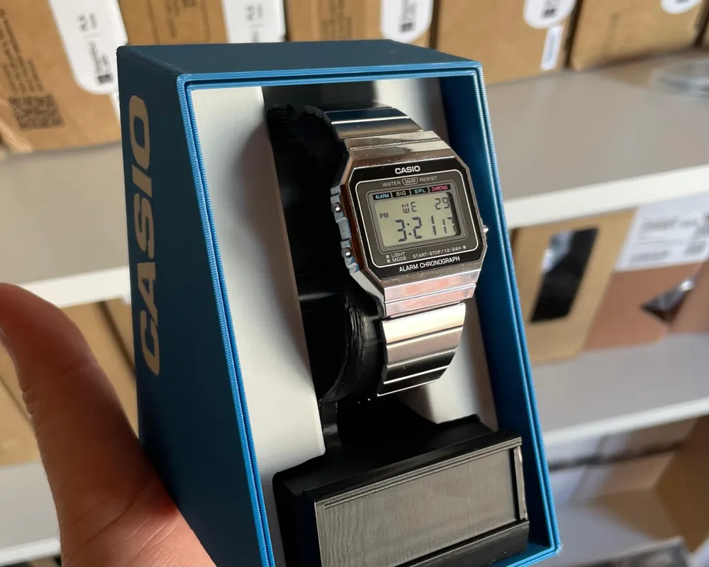 Casio watch stand- box - Free 3D Print Model - MakerWorld
