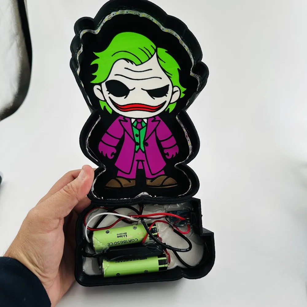 Joker led lamp by Smart3d by Gabriel Gomes - MakerWorld