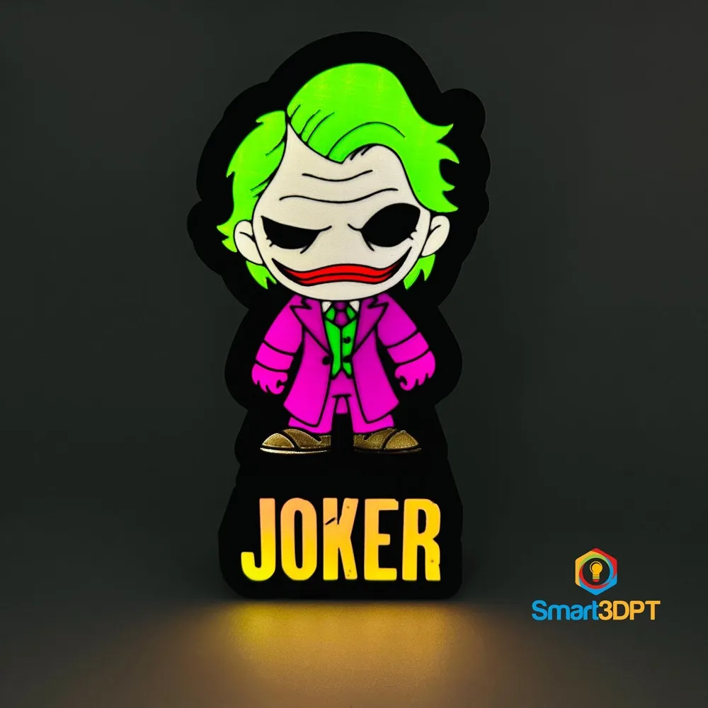 Joker led lamp by Smart3d by Gabriel Gomes - MakerWorld