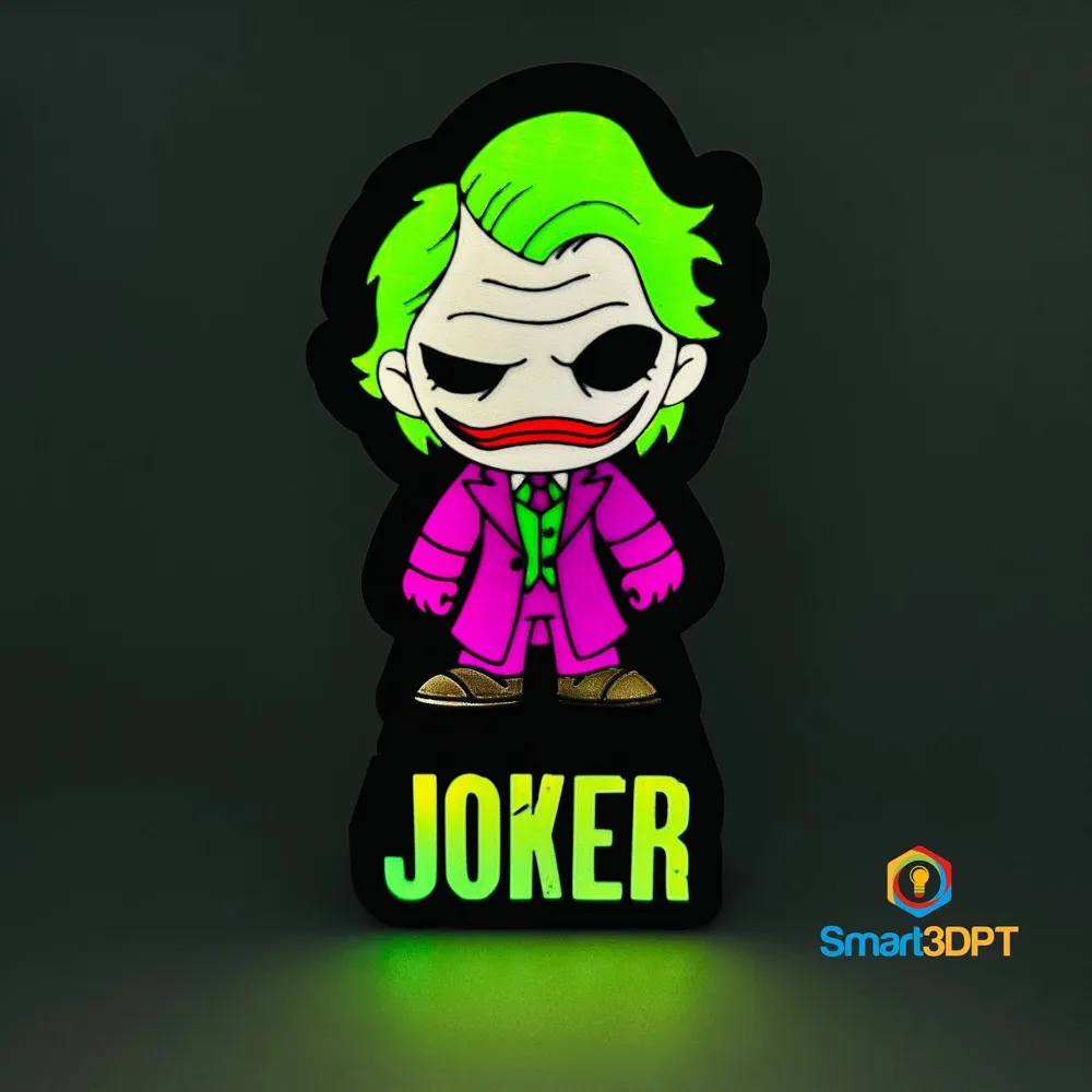 Joker led lamp by Smart3d by Gabriel Gomes - MakerWorld