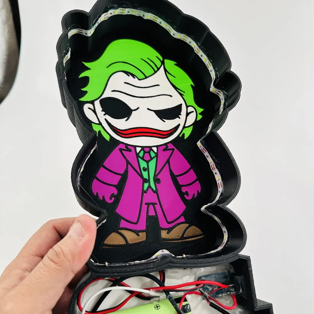 Joker led lamp by Smart3d by Gabriel Gomes - MakerWorld
