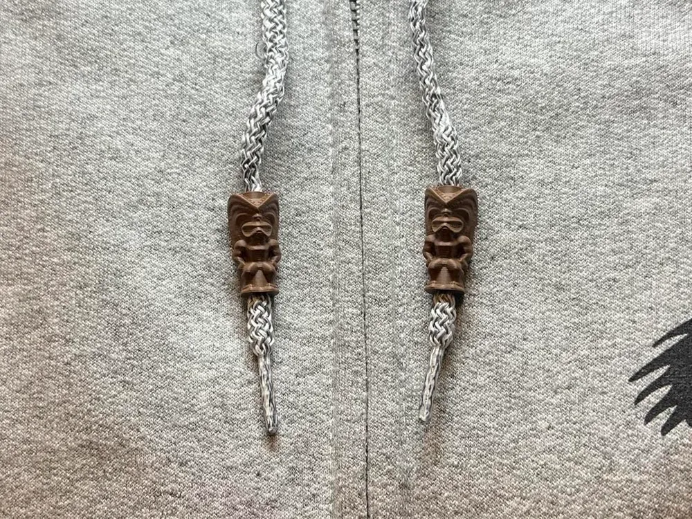 Tiki Guardian Hoodie Drawstring Beads by BATTCAVE MakerWorld: Download ...