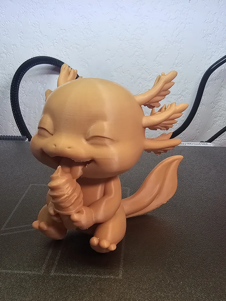 Axolotl kawaii - Free 3D Print Model - MakerWorld