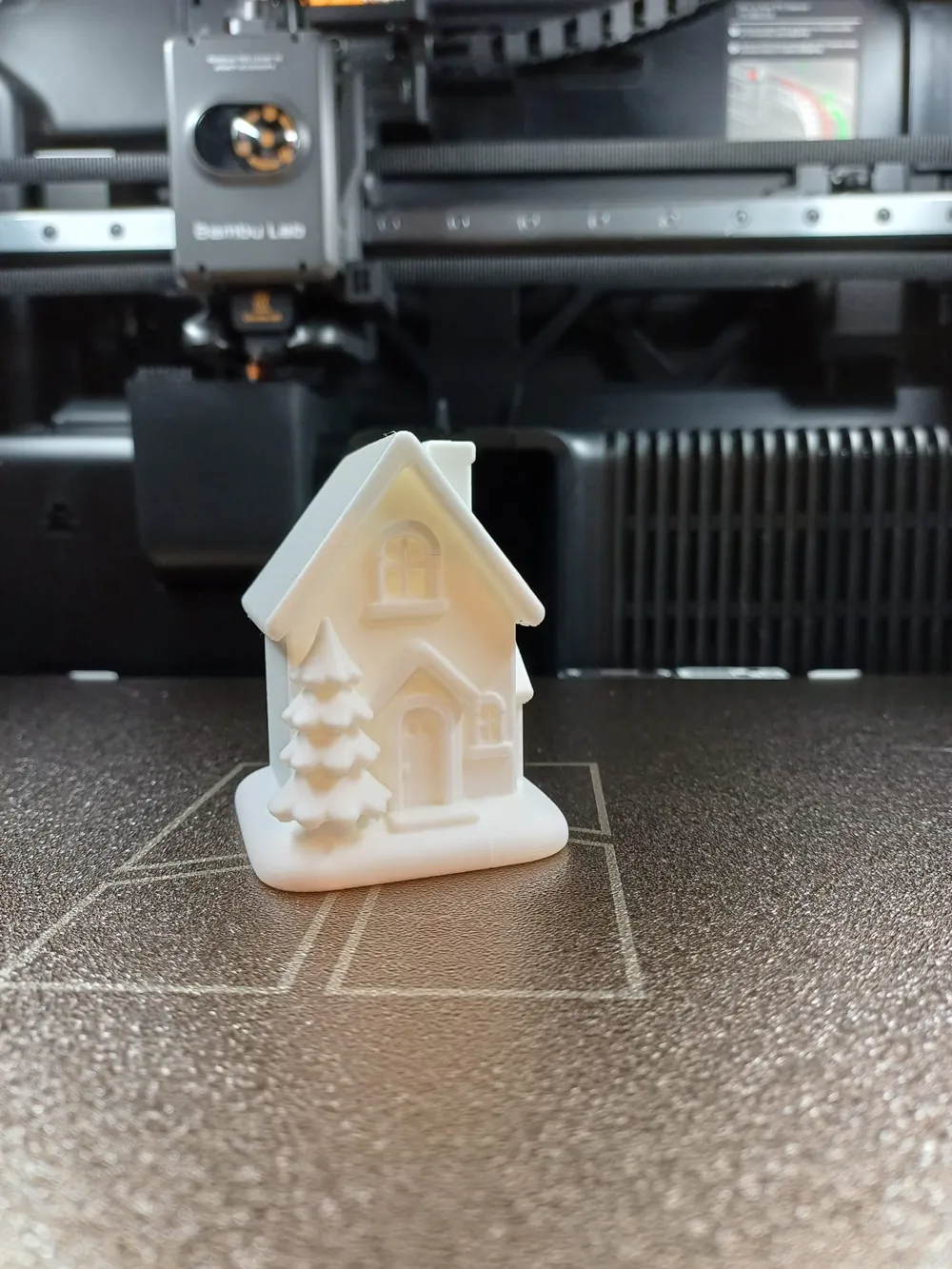 The Snowy Pine Cottage - Free 3D Print Model - MakerWorld