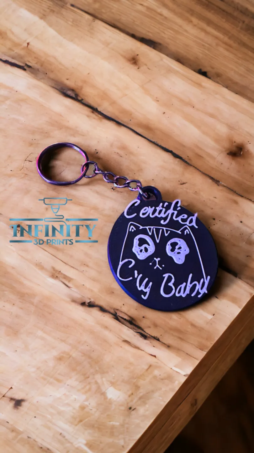 CRY BABY KEY CHAIN-NO AMS by Infinity 3D Prints - MakerWorld